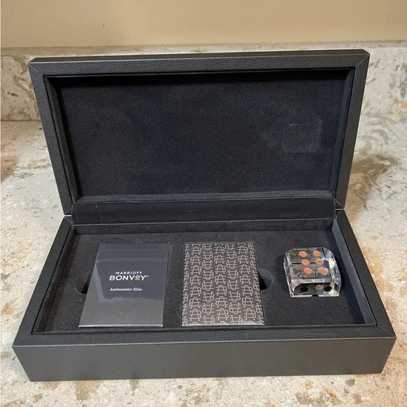 Other | New Mgm Marriott Ambassador Elite Faux Leather Card Box 2 Decks ...